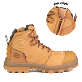 AT 54-530Z 130mm Wheat Zip Sided Boot